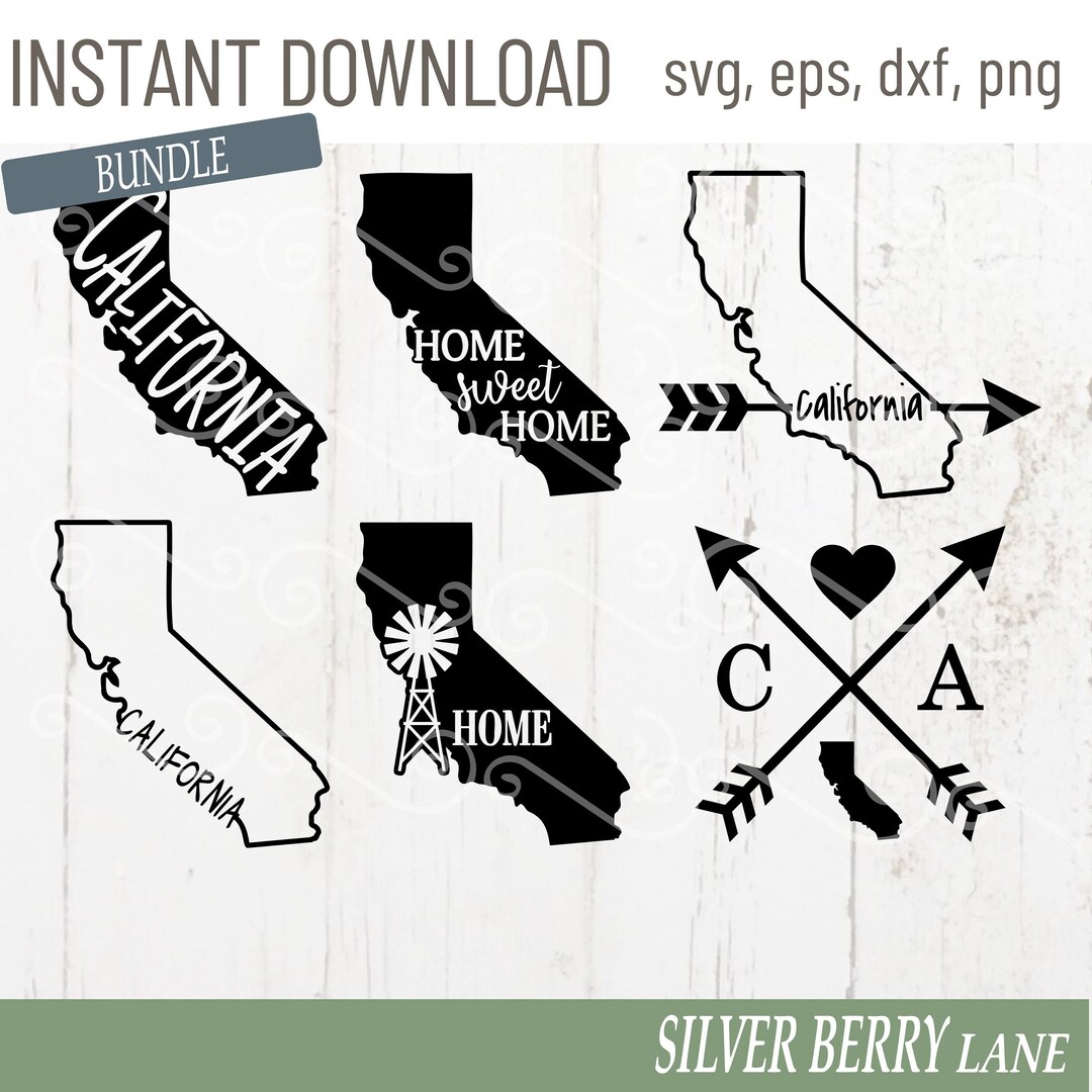 California Svg-california State Svg-california Bundle-california Shirt ...
