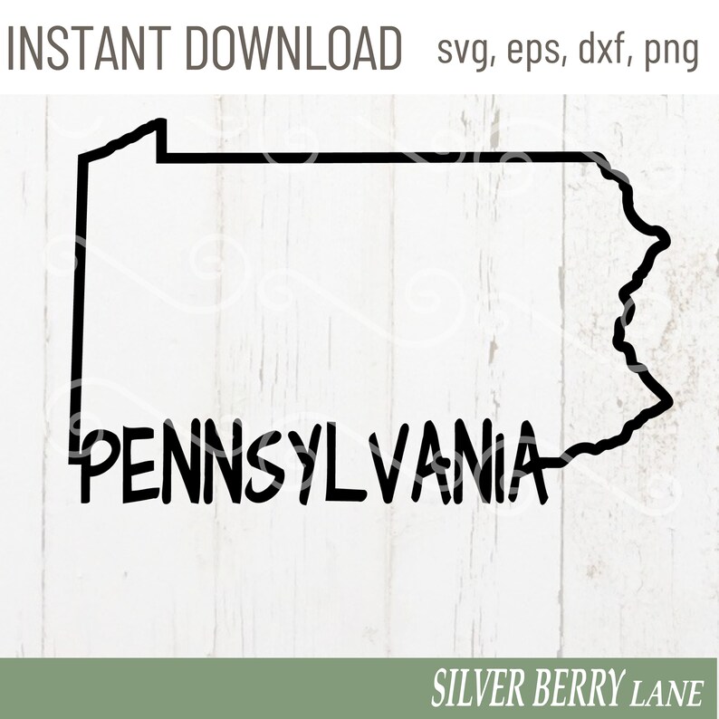 Pennsylvania Svg-pennsylvania State Svg-pennsylvania - Etsy