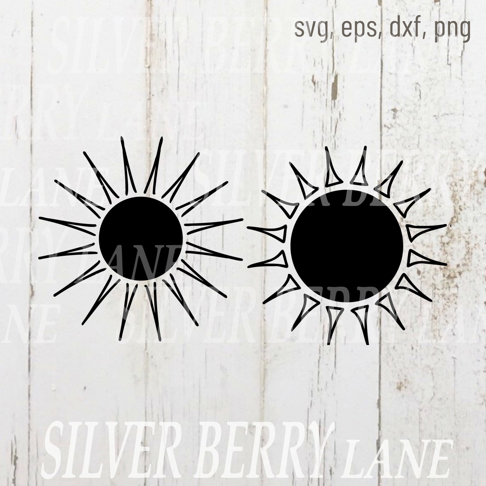 Sun Svg-sun Clip Art-sun Cut File-hand Drawn Sun-sun Bundle Svg ...