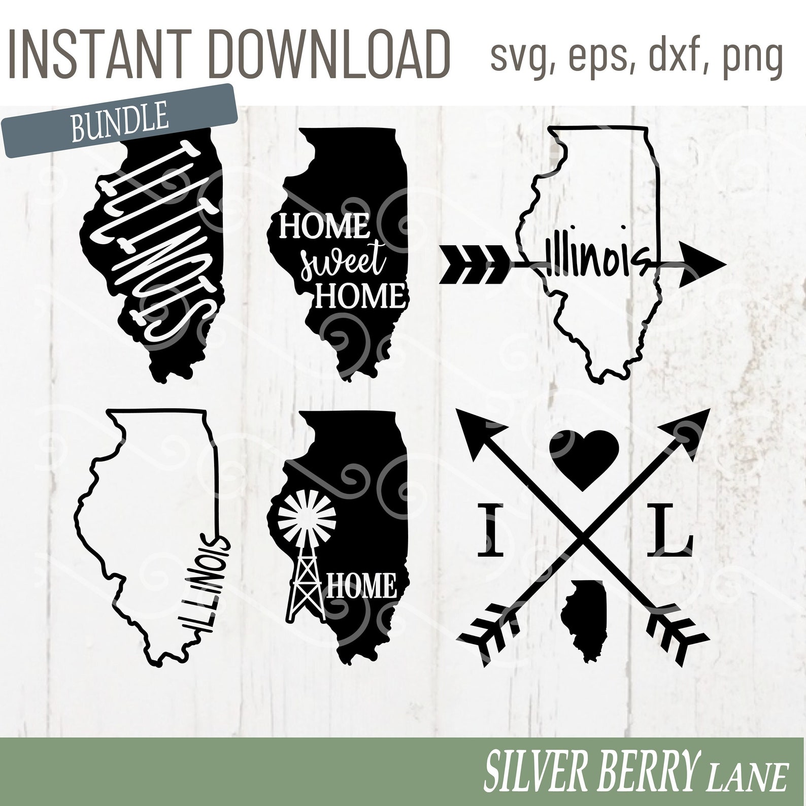 Illinois Svg-illinois State Svg-illinois Bundle-illinois Shirt-il Svg ...