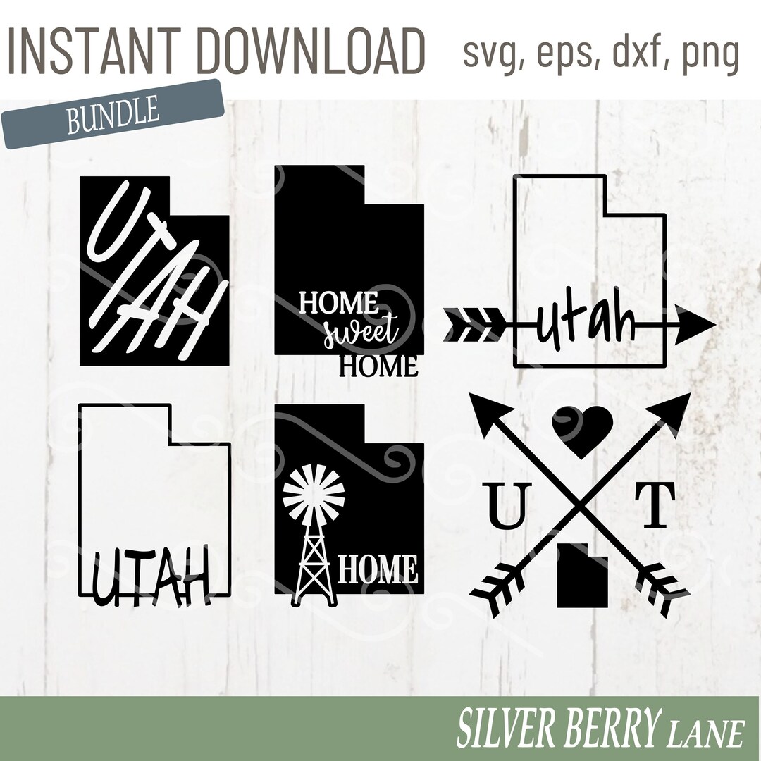 Utah Svg-utah State Svg-utah Bundle-utah Shirt-ut Svg-states Svg-utah ...