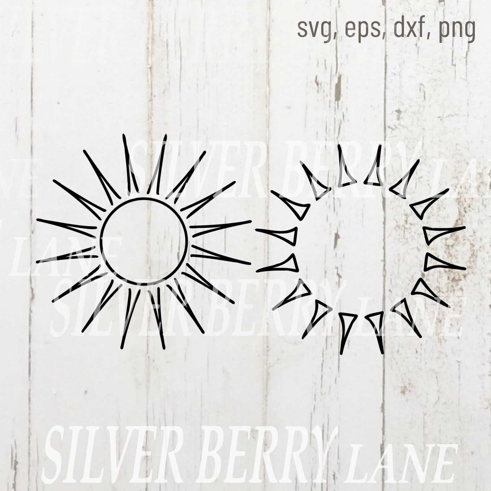 Sun Svg-sun Clip Art-sun Cut File-hand Drawn Sun-sun Bundle Svg ...
