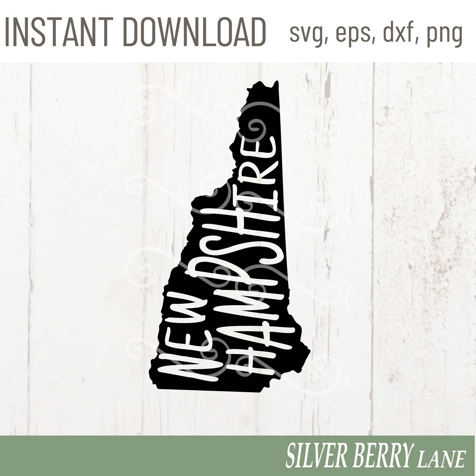 New Hampshire Svg-new Hampshire State Svg-new Hampshire Bundle-new ...
