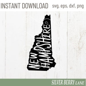 New Hampshire Svg-new Hampshire State Svg-new Hampshire Bundle-new ...