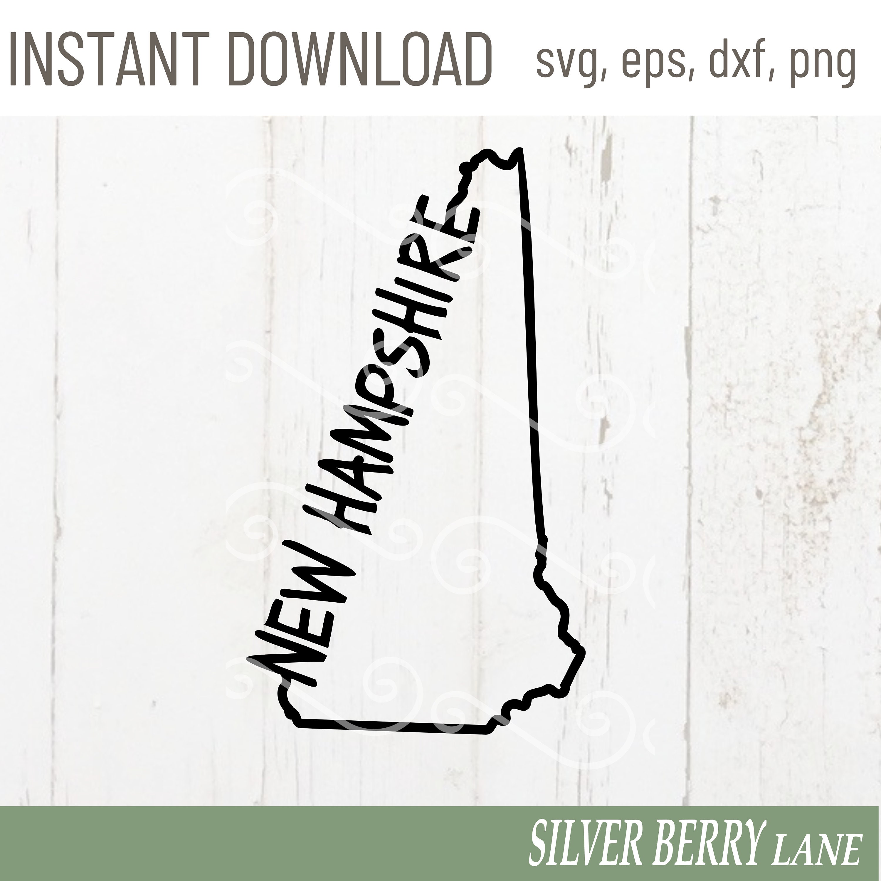 New Hampshire Svg-new Hampshire State Svg-new Hampshire Bundle-new ...