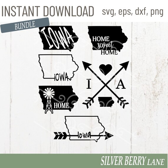 Iowa Svg-iowa State Svg-iowa Bundle-iowa Tshirt-ia Svg-states - Etsy