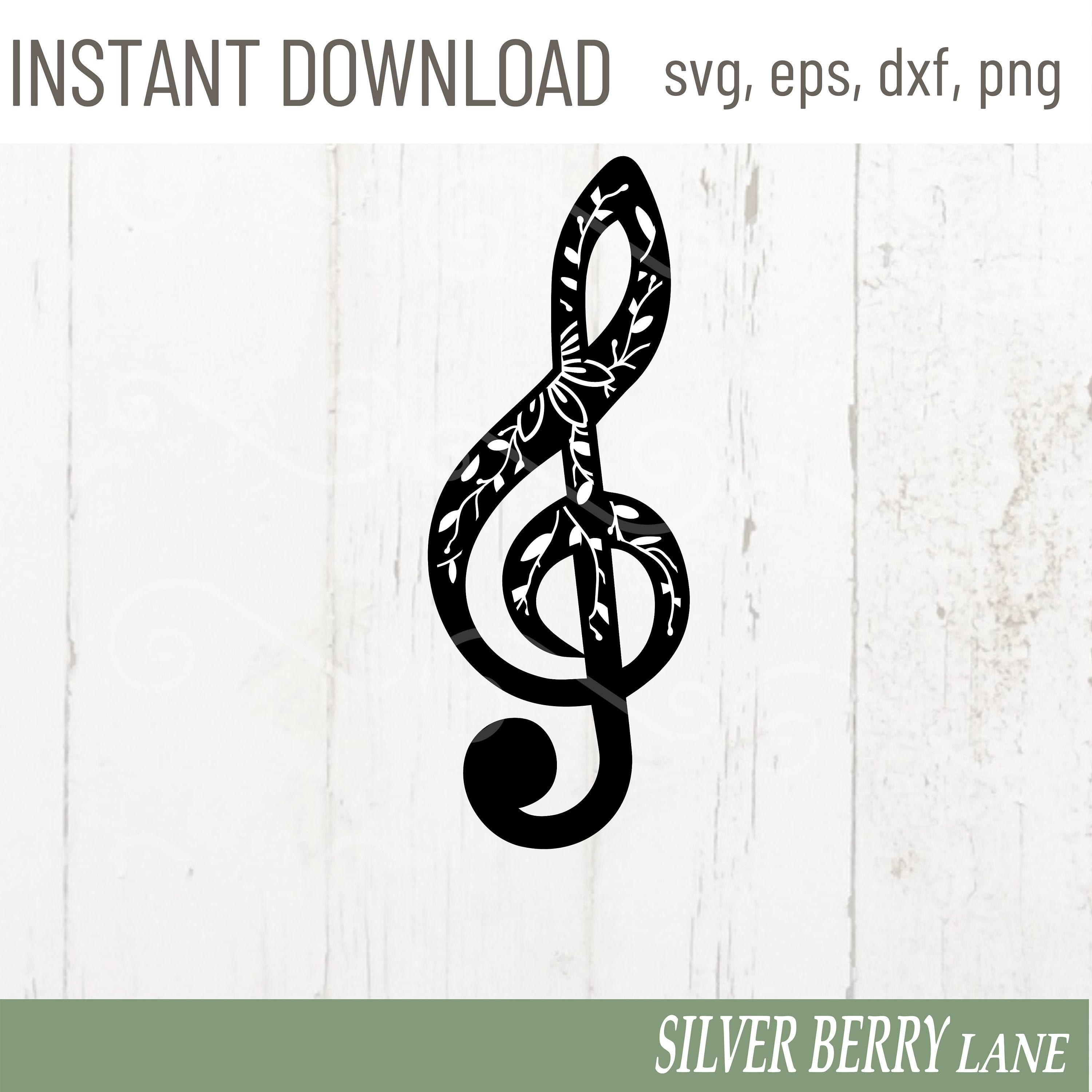 Treble Clef Svg-treble Clef Mandala Svg-music Svg-music Notes Svg-music ...