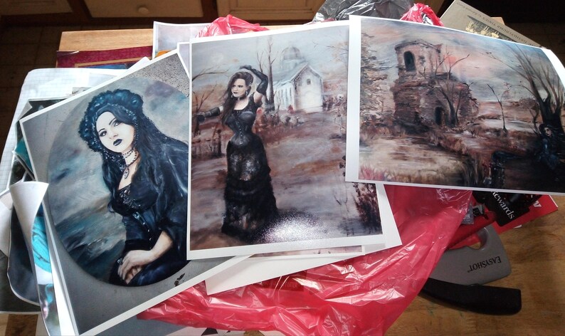 Fantasy Art Print Gothic Witch Sunset - Etsy