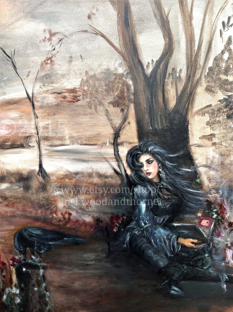 Fantasy Art Print Gothic Witch Sunset - Etsy