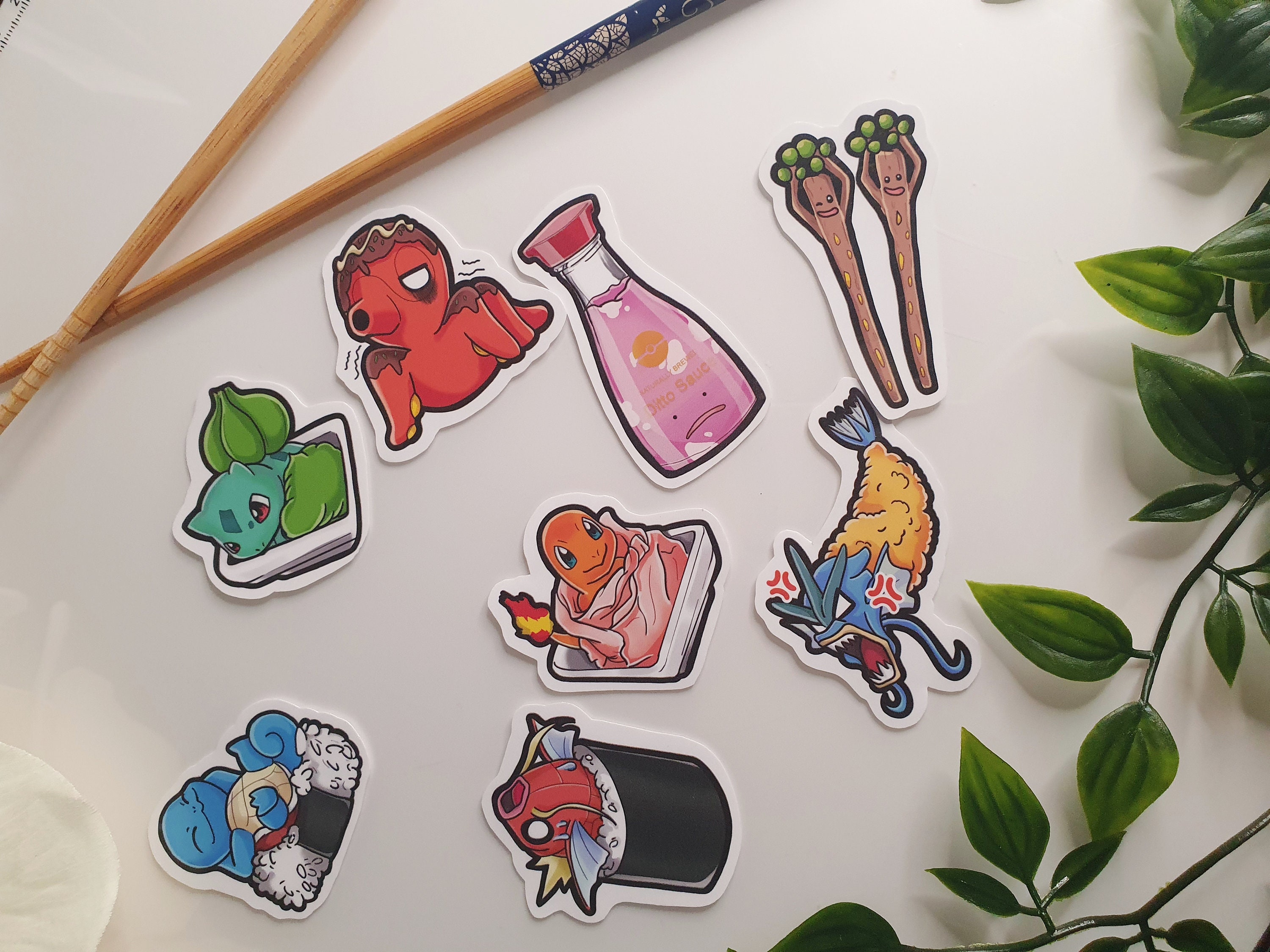 Pokemon Stickers handmade Pokemon gifts including Pokemon | Etsy