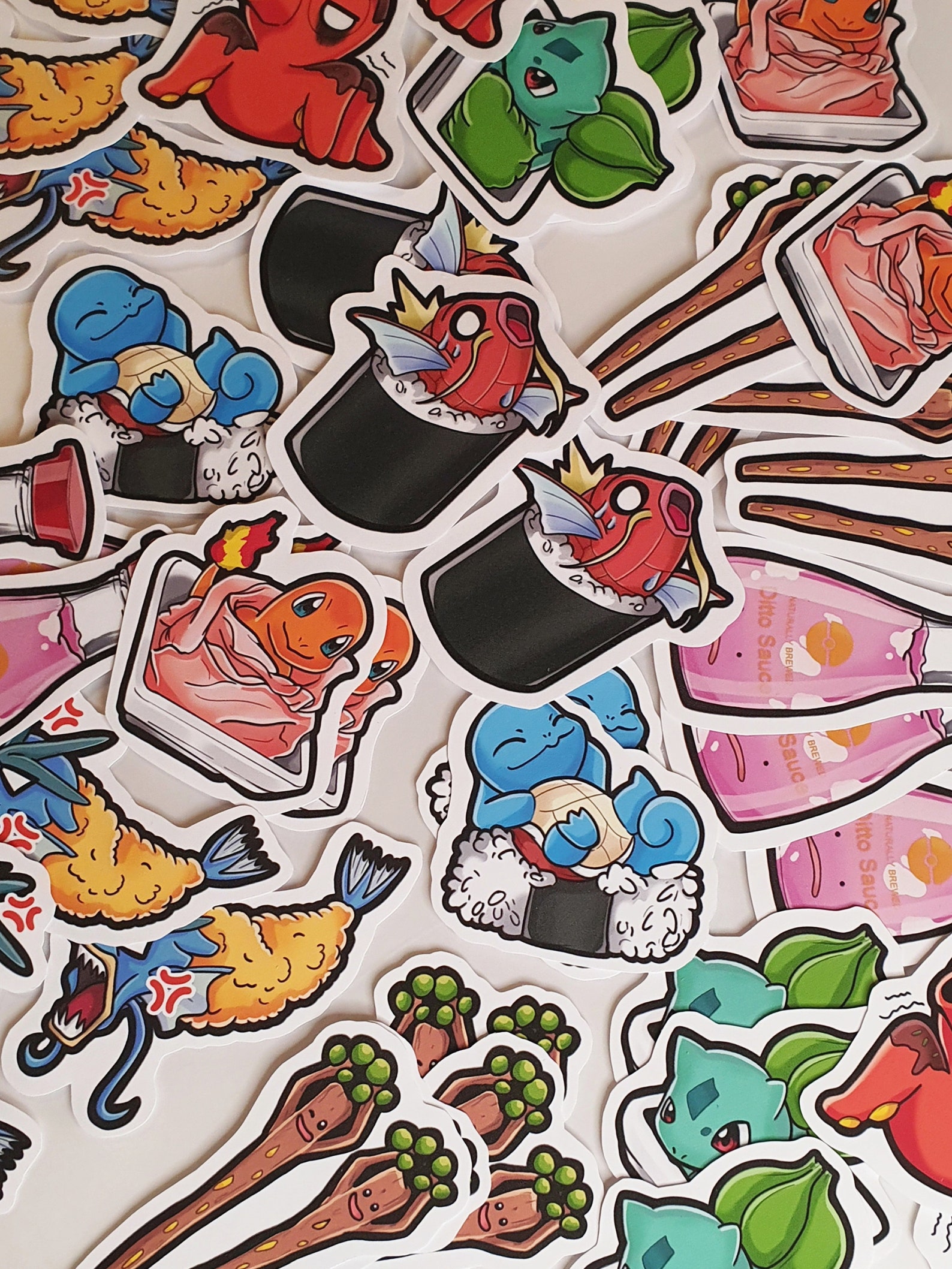 Pokemon Stickers Handmade Pokemon Gifts Including Pokemon - Etsy