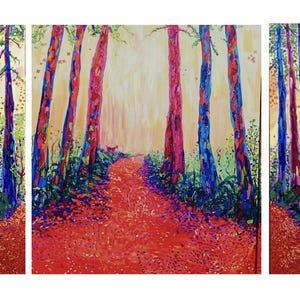 Muir Woods Triptych (3 Paintings) - Etsy