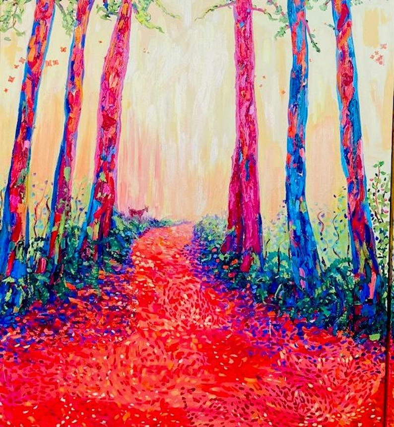 Muir Woods Triptych (3 Paintings) - Etsy
