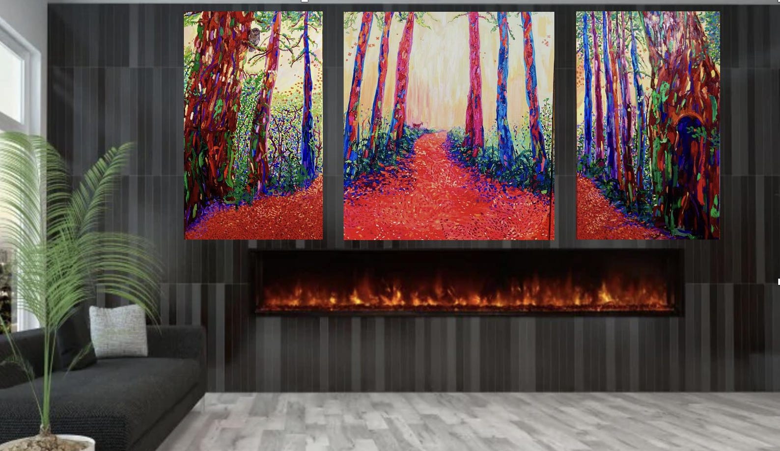 Muir Woods Triptych (3 Paintings) - Etsy