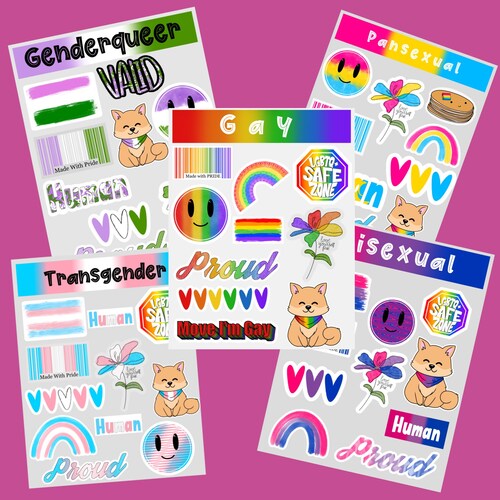 Pansexual Pancakes Sticker LGBTQ Stickers Pride Stickers | Etsy