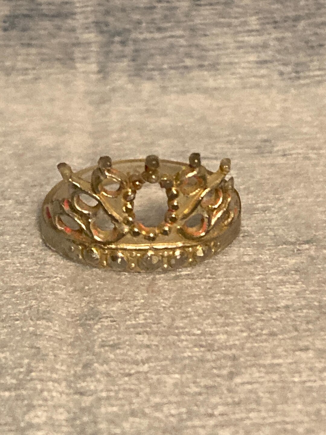 Original Topper Gold Tiara Dawn Doll Accessory Plastic Crown Missing Stones - Etsy