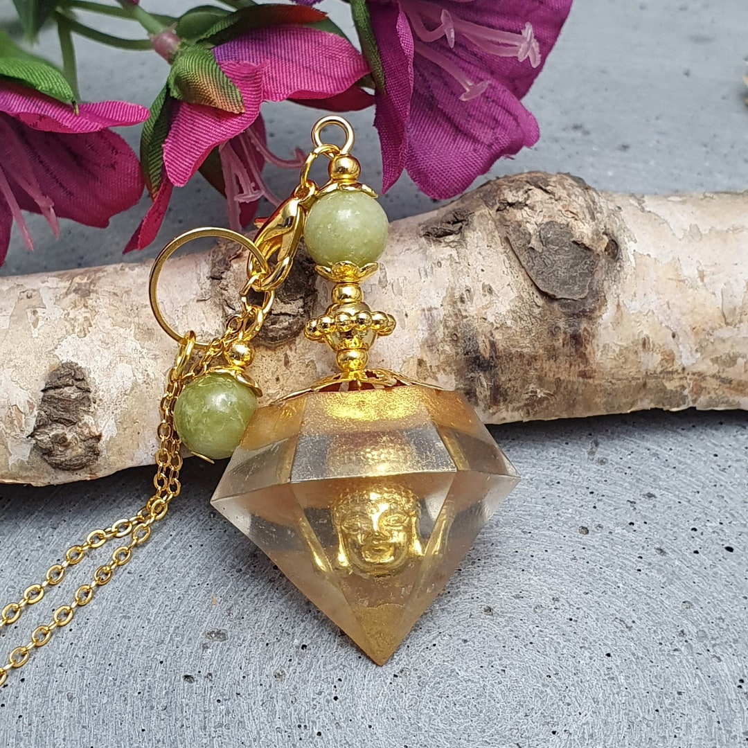 Handmade Pendulum Pendulum Buddha Spirit Jade Gold - Etsy