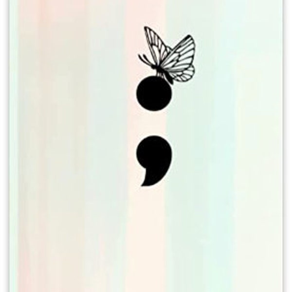 Semi Colon - Etsy