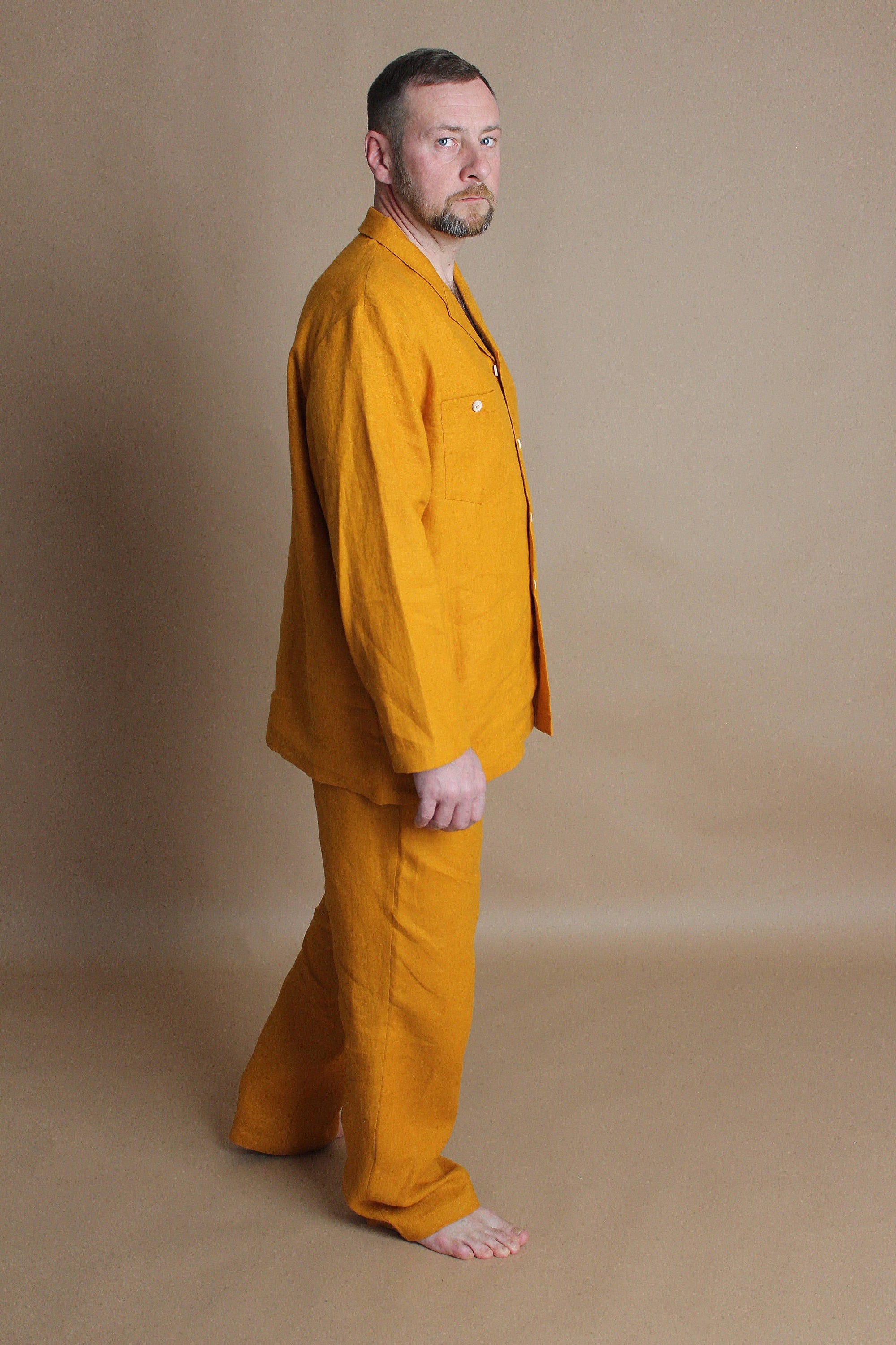 Mens Linen Pajama Set Linen Homewear Linen Pants for Home - Etsy