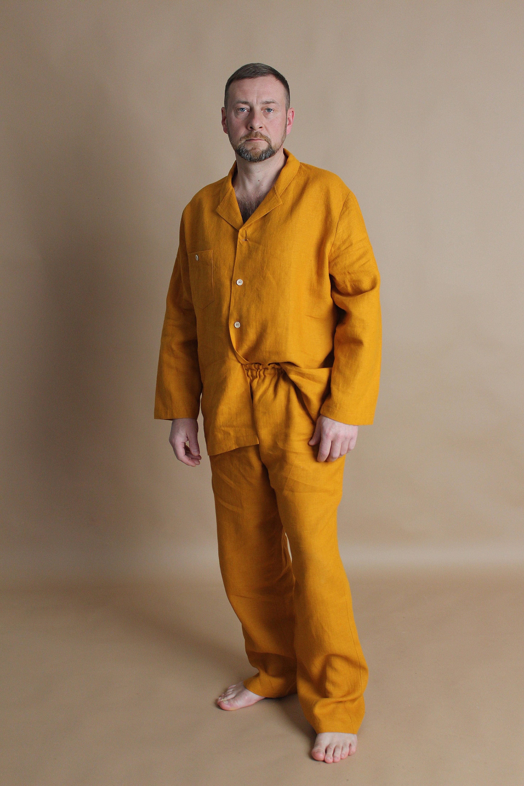Mens Linen Pajama Set Linen Homewear Linen Pants for Home - Etsy