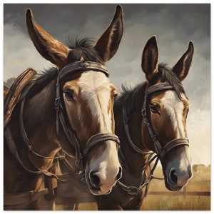 Mule Team - Poster, Canvas, Aluminum and Wood - Etsy