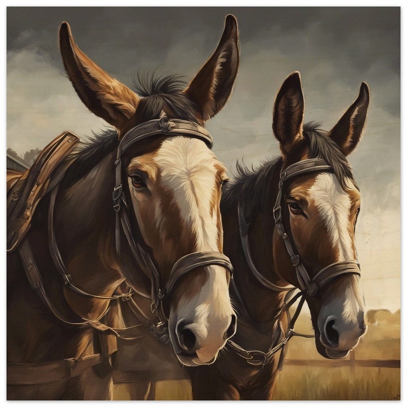 Mule Team - Poster, Canvas, Aluminum and Wood - Etsy