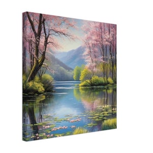 Spring at the Lake Poster - Etsy