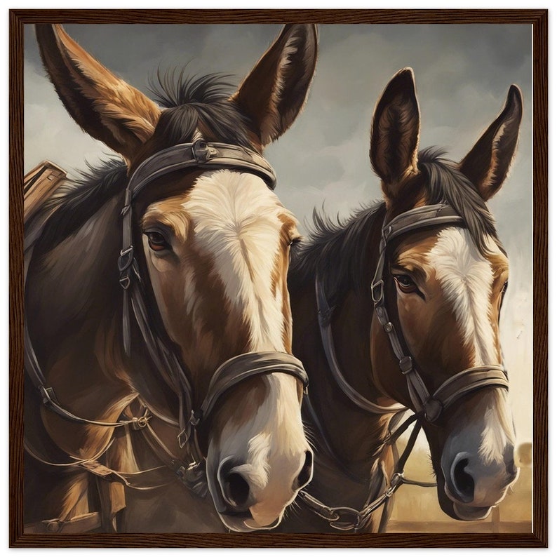 Mule Team - Poster, Canvas, Aluminum and Wood - Etsy