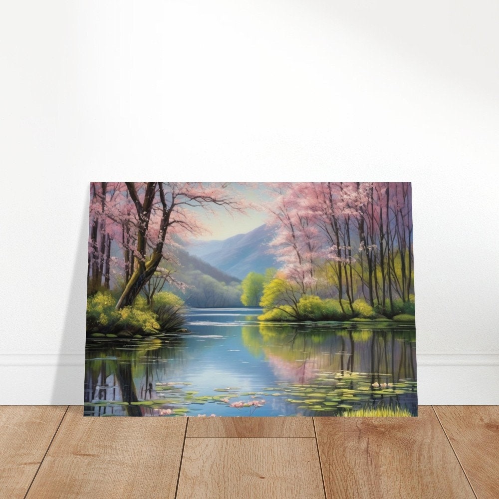 Spring at the Lake Poster - Etsy