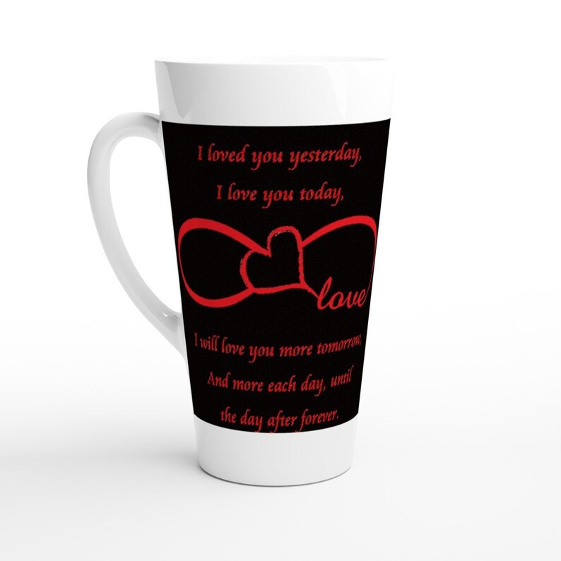 Love You Ceramic Mug - Etsy