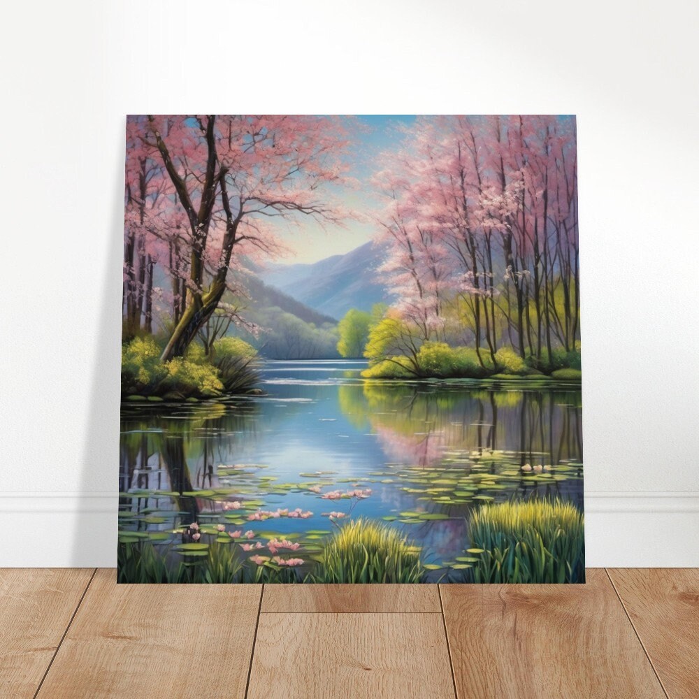 Spring at the Lake Poster - Etsy