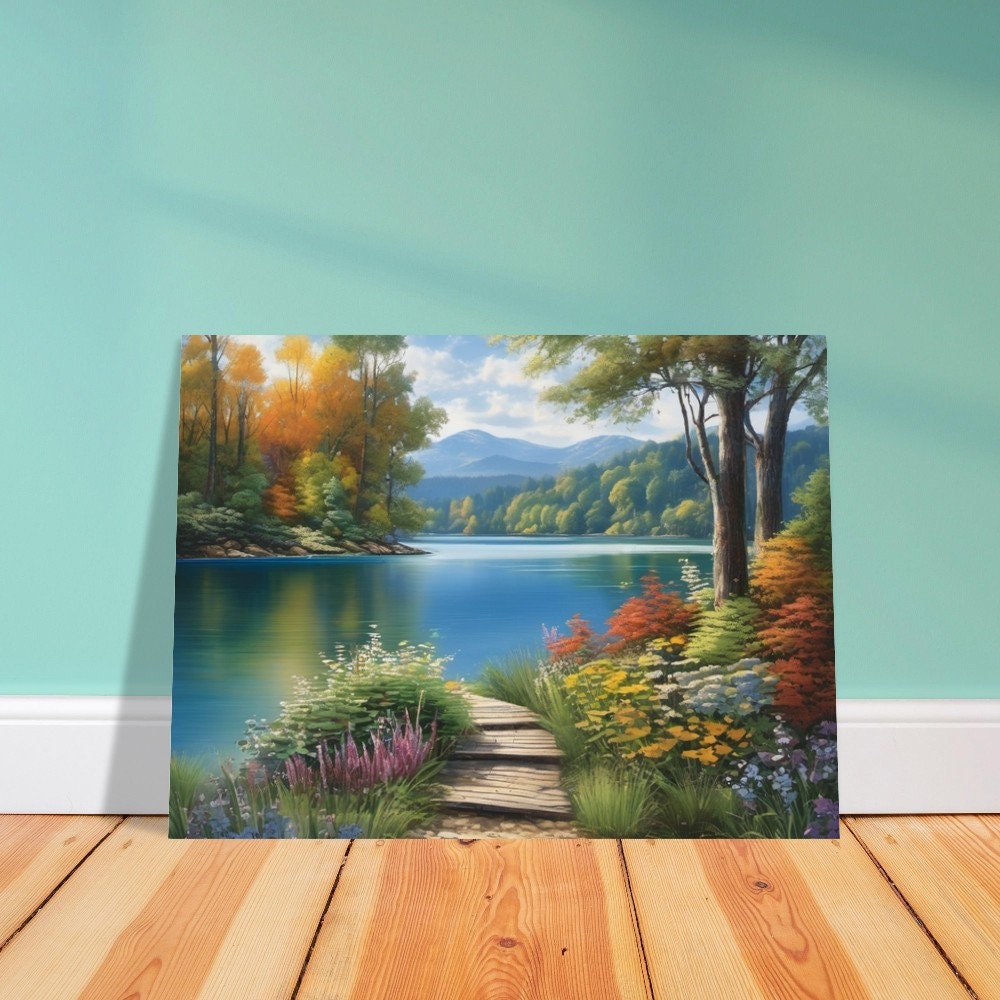 Summer at the Lake Poster - Etsy