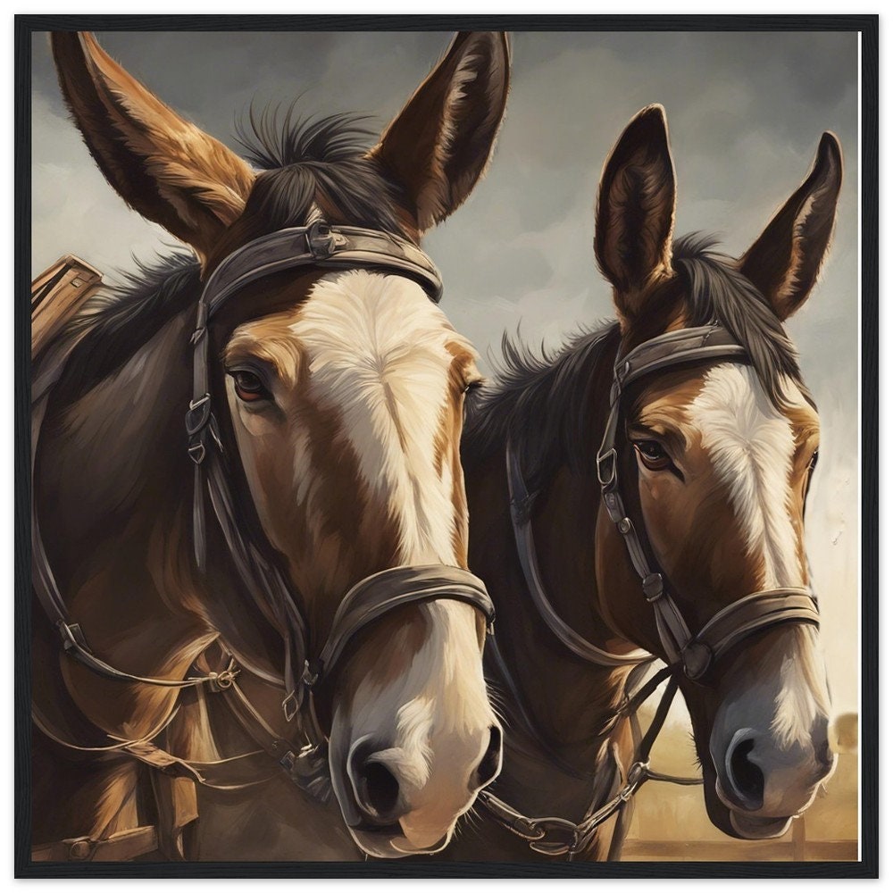 Mule Team - Poster, Canvas, Aluminum and Wood - Etsy