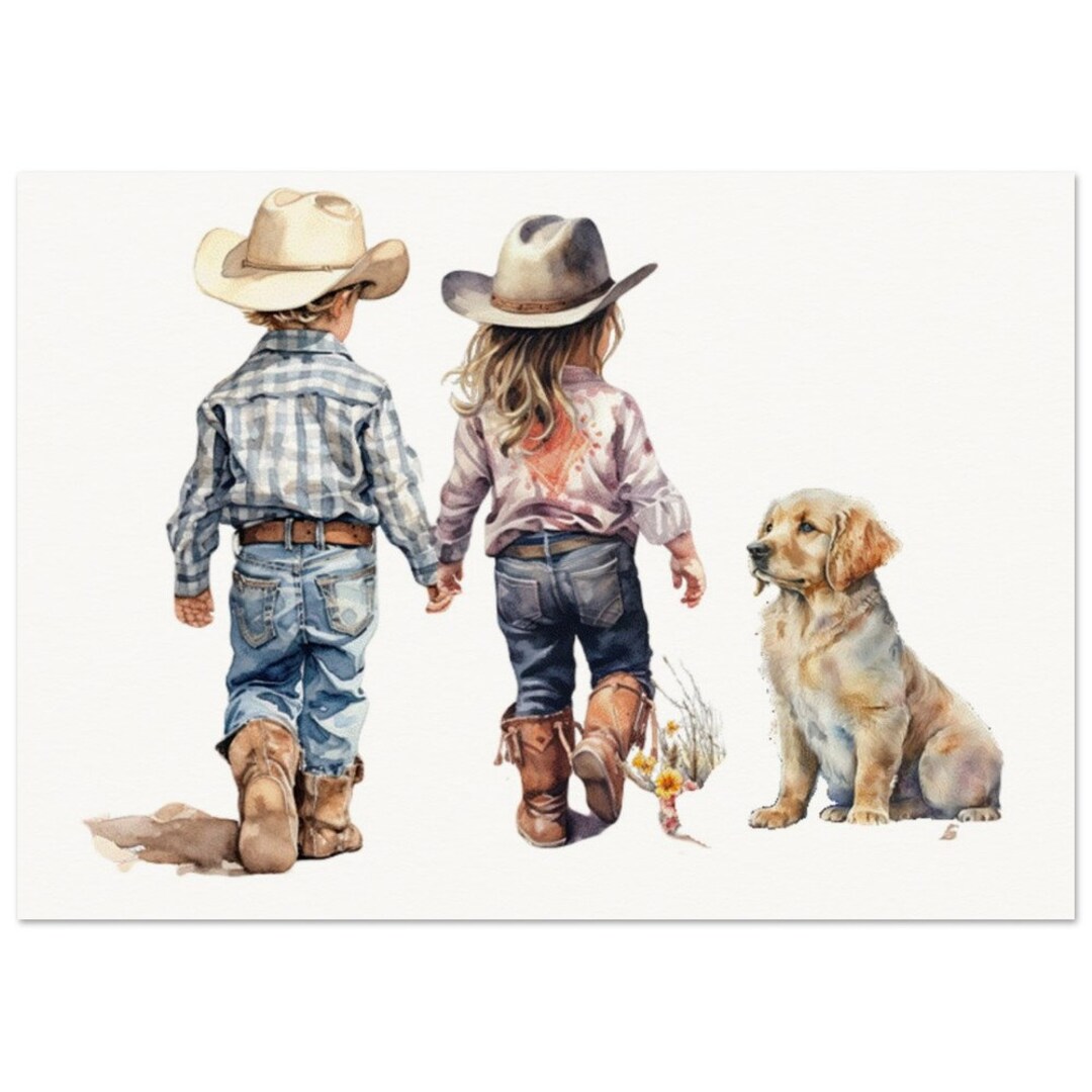 Cowboy and Cowgirl - Etsy