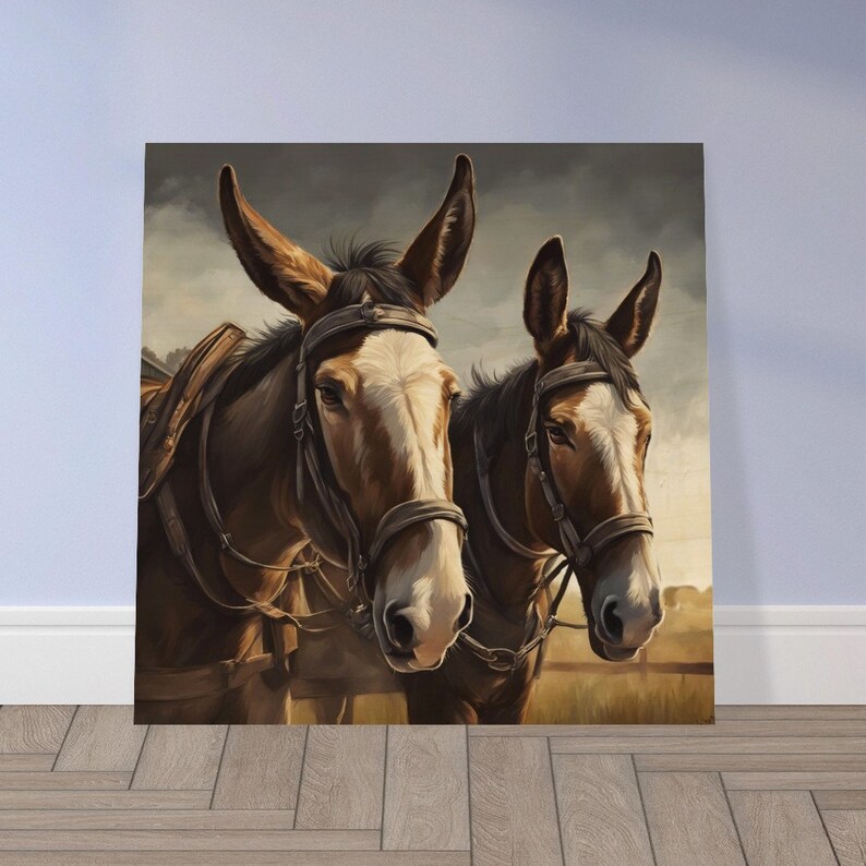 Mule Team - Poster, Canvas, Aluminum and Wood - Etsy