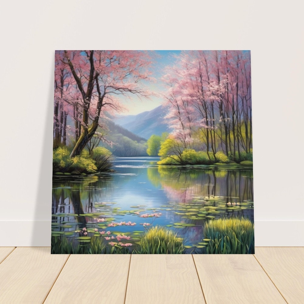 Spring at the Lake Poster - Etsy