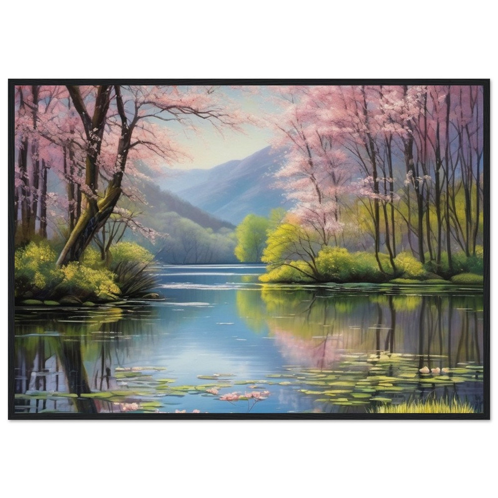Spring at the Lake Poster - Etsy