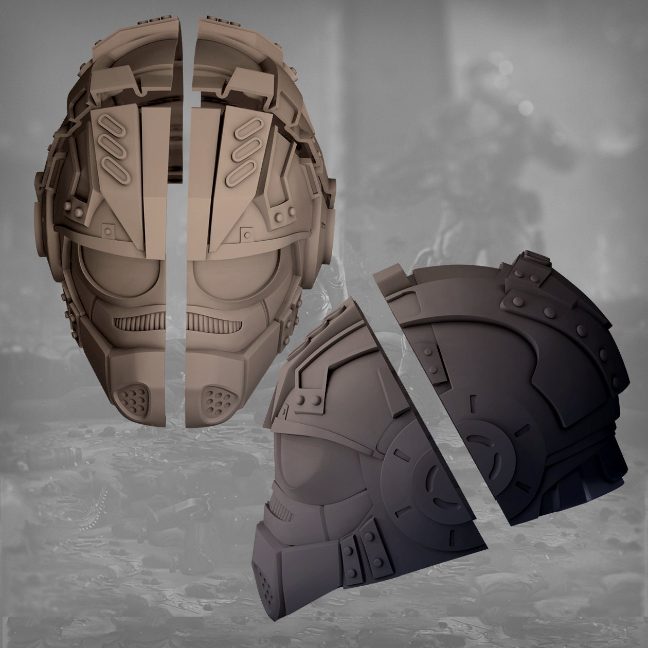 Gears of War COG Helmet 3D Print Model - Etsy