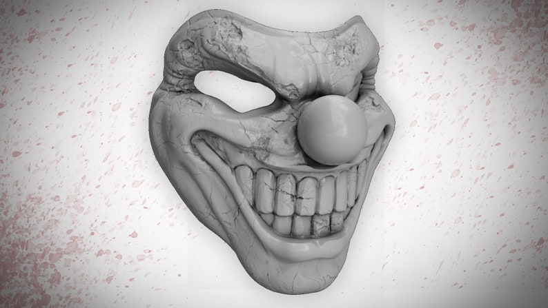 Sweet Tooth Inspired Clown Mask 3D Print Model - Etsy