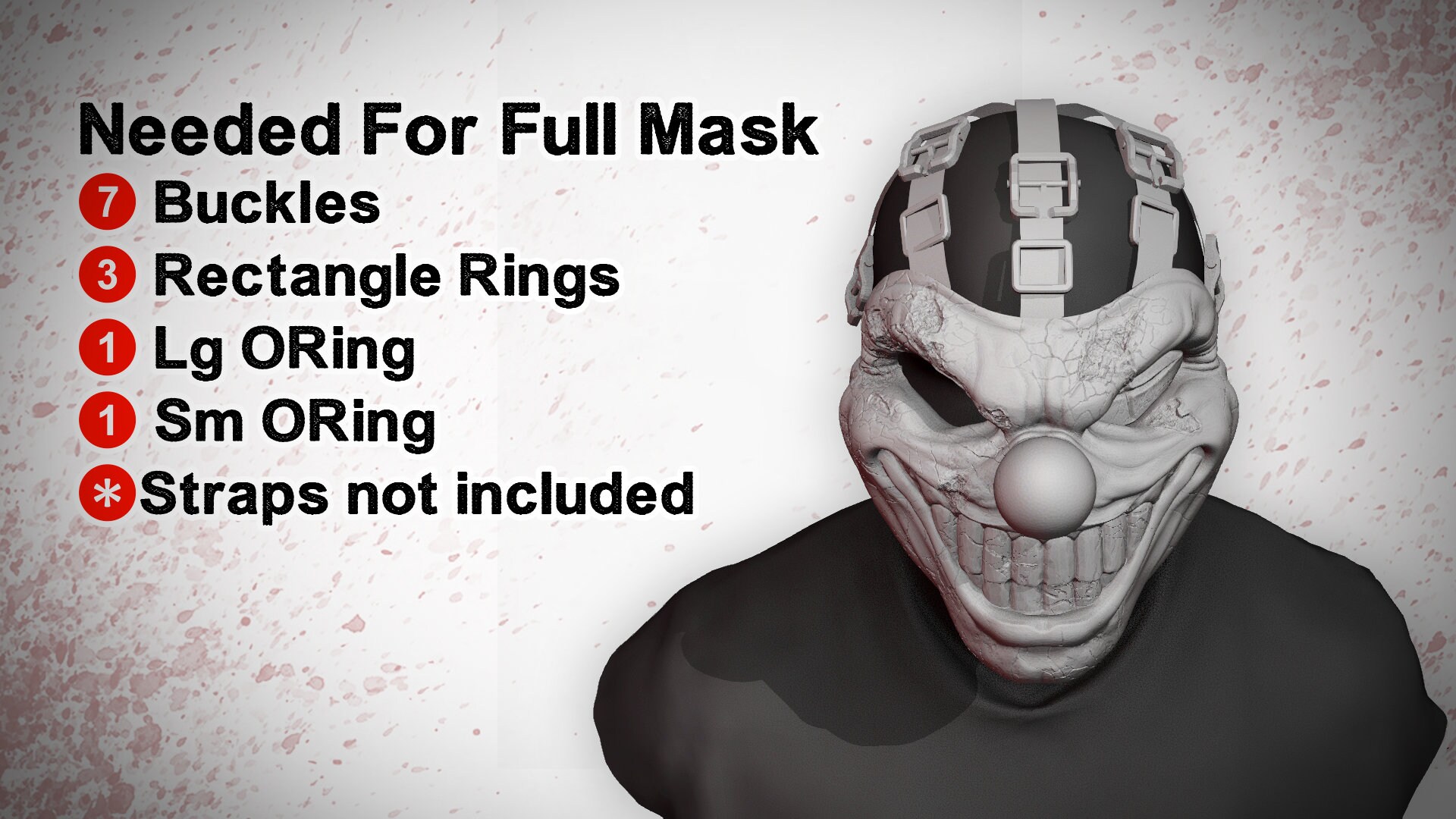 Sweet Tooth Inspired Clown Mask 3D Print Model - Etsy