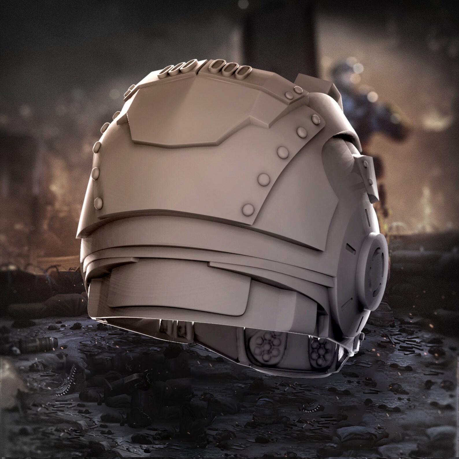 Gears of War COG Helmet 3D Print Model - Etsy