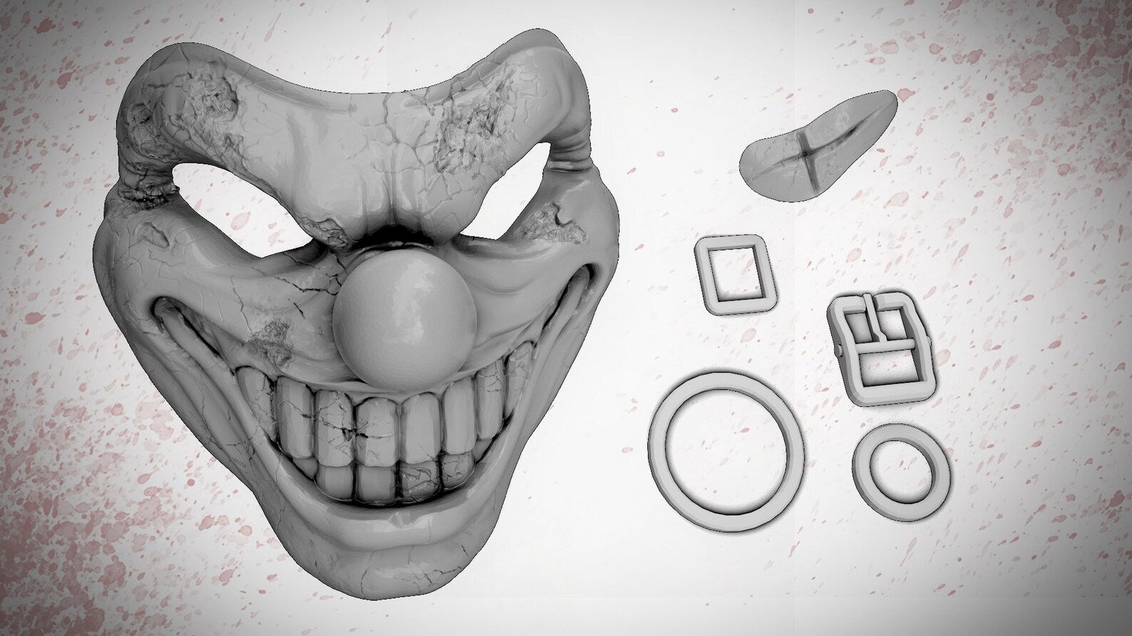 Sweet Tooth Inspired Clown Mask 3D Print Model - Etsy