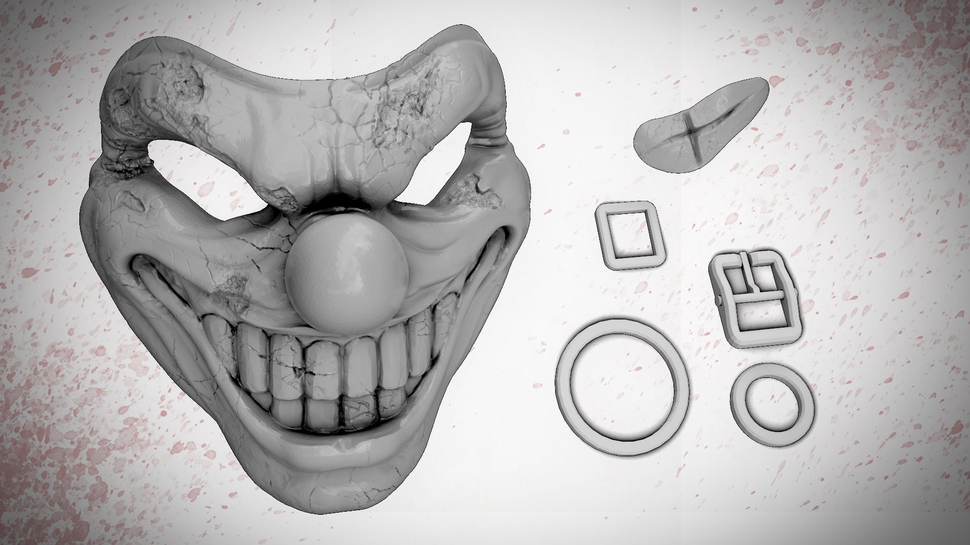 Sweet Tooth Inspired Clown Mask 3D Print Model - Etsy