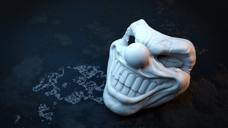 Sweet Tooth Inspired Clown Mask 3D Print Model - Etsy