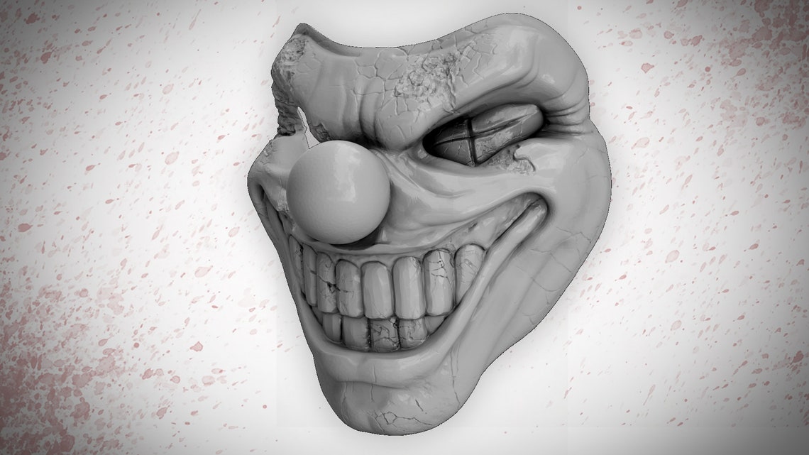 Sweet Tooth Inspired Clown Mask 3D Print Model - Etsy