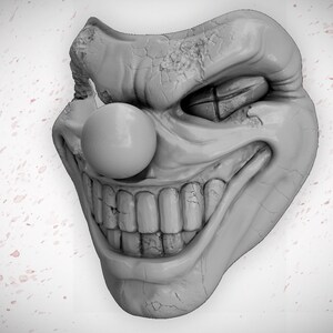 Sweet Tooth Inspired Clown Mask 3D Print Model - Etsy