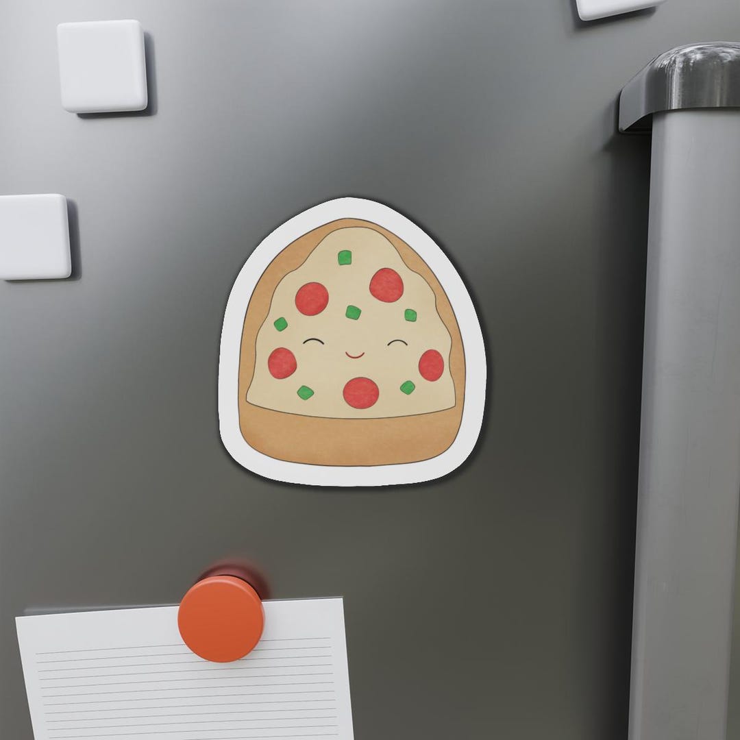 Pizza Die-cut Magnet -cute Kitchen Decor, Fridge Magnet, Squish ...
