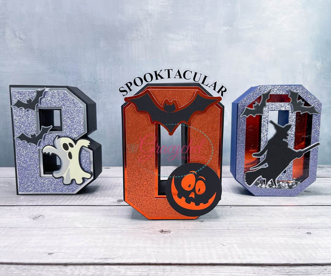 BOO 3D Letters, Halloween Customized 3D Letters, Halloween Party ...