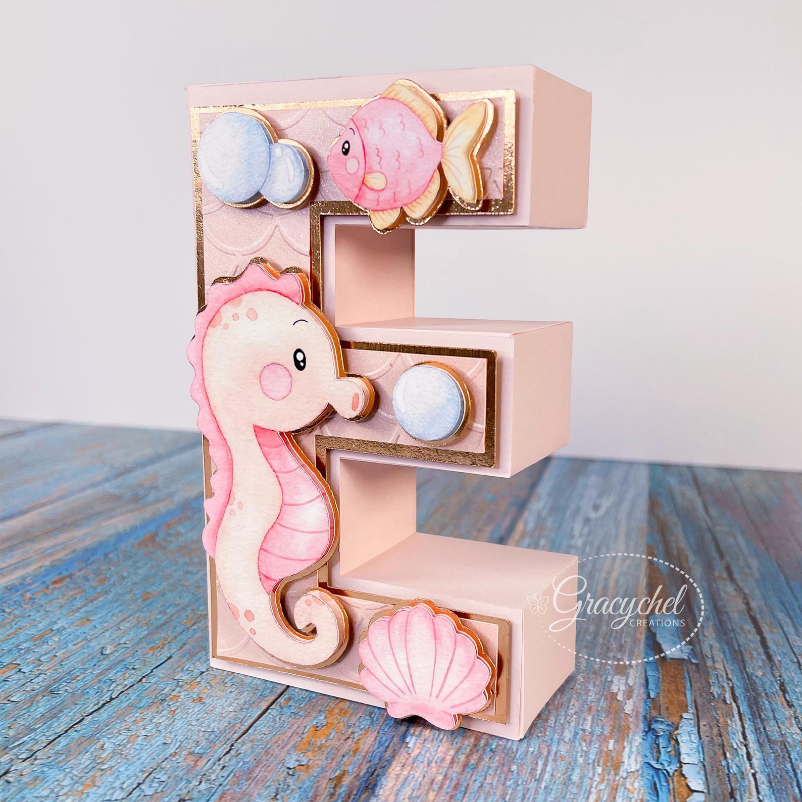 Birthday, Mermaid Customized 3D Letters, Party Decorations. Under the ...