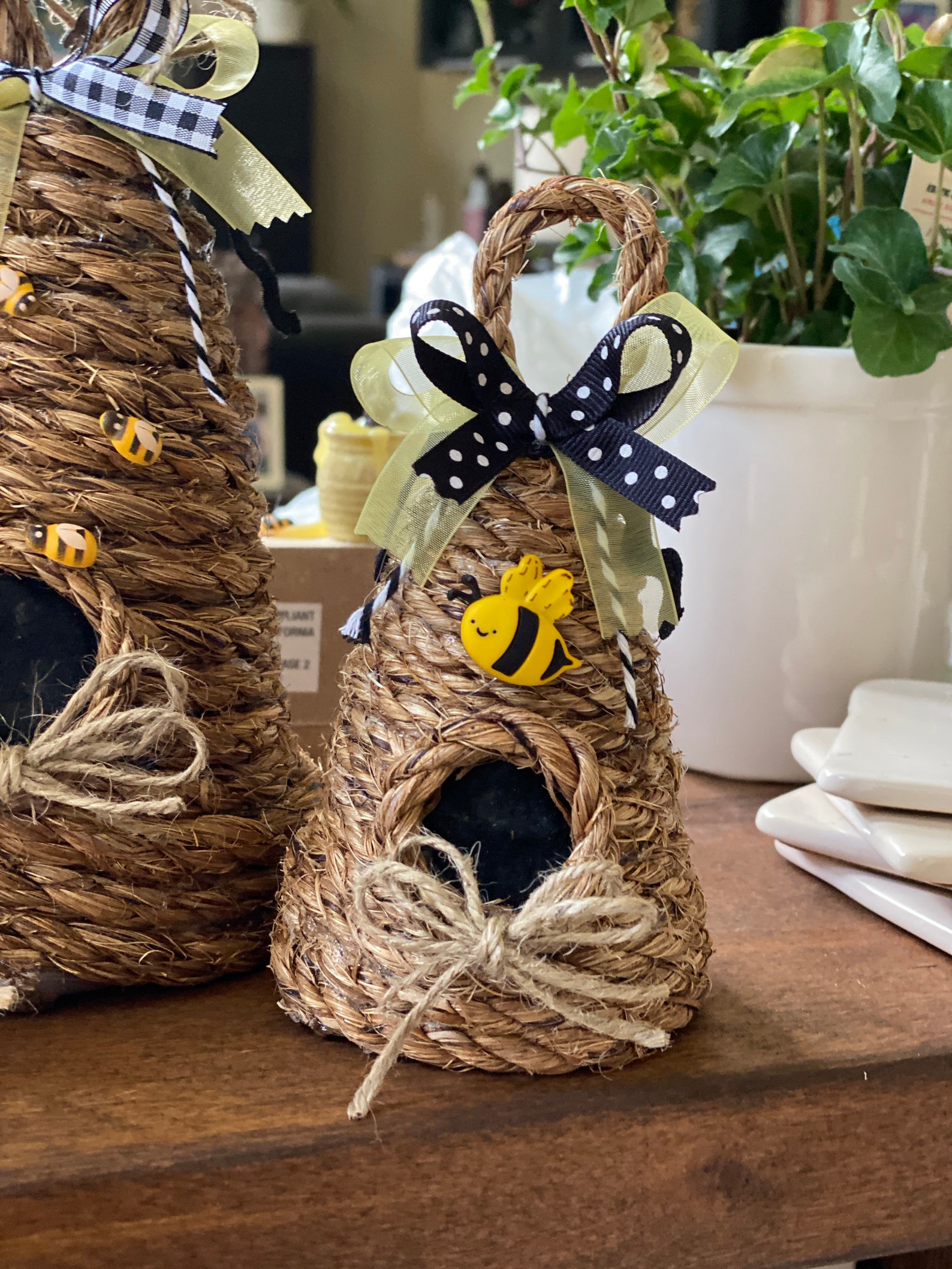 Spring Dark Rope Bee Skep Bumble Bee Hivespring - Etsy
